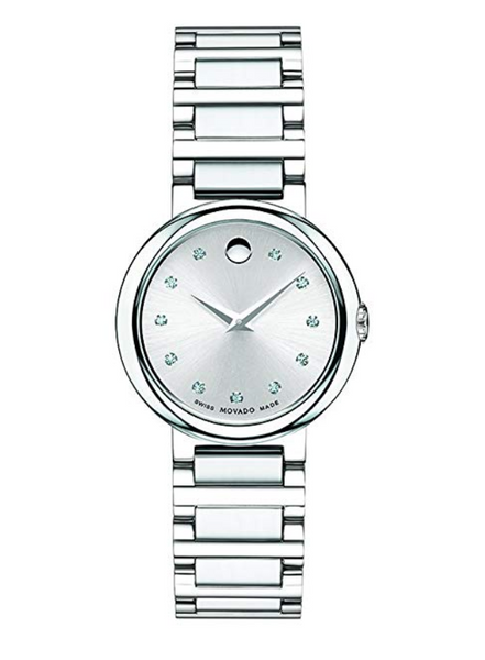 Movado Women's Concerto Stainless Watch w/ Diamond – D'ore Jewelry